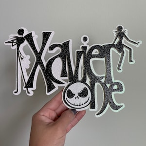 JACK SKELLINGTON Inspired CAKE Topper, Birthday, Baby Shower, Bridal ...