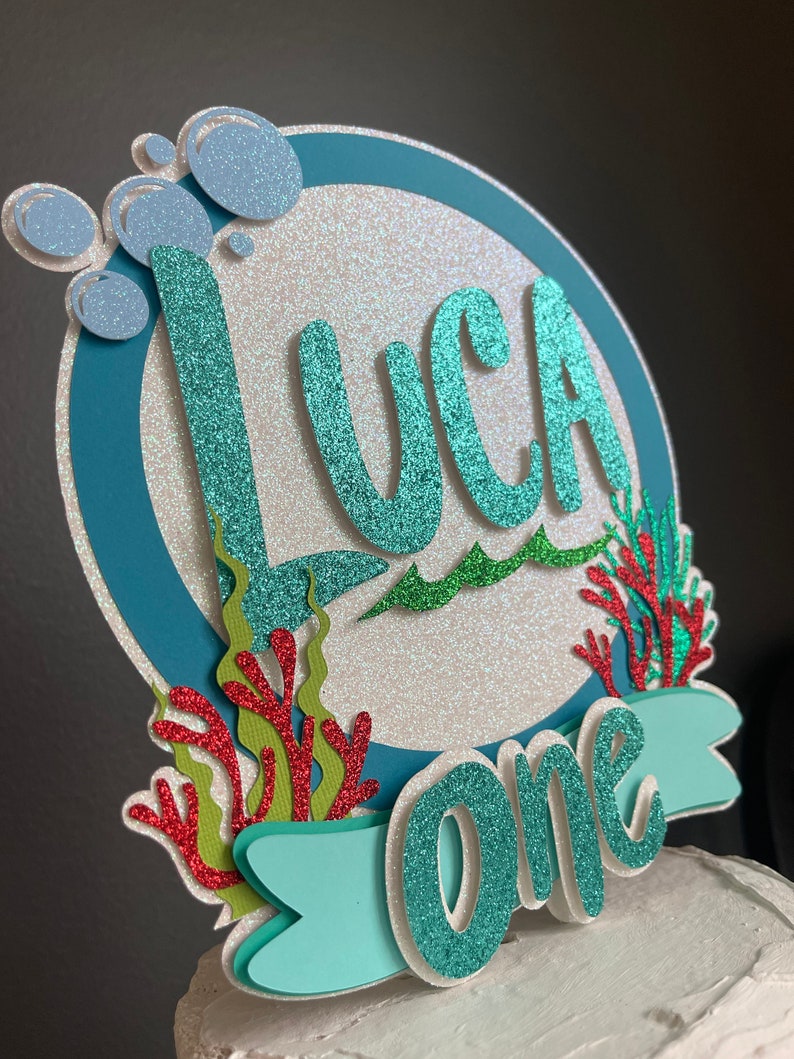 LUCA Inspired Cake Topper Birthday Boy Baby Shower Birthday - Etsy