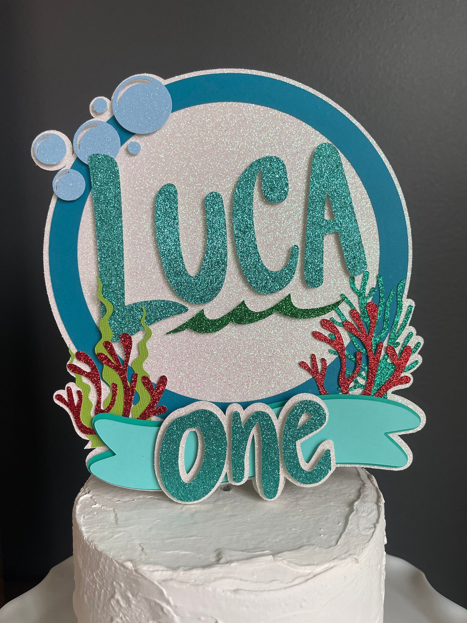 LUCA Inspired Cake Topper Birthday Boy Baby Shower Birthday - Etsy