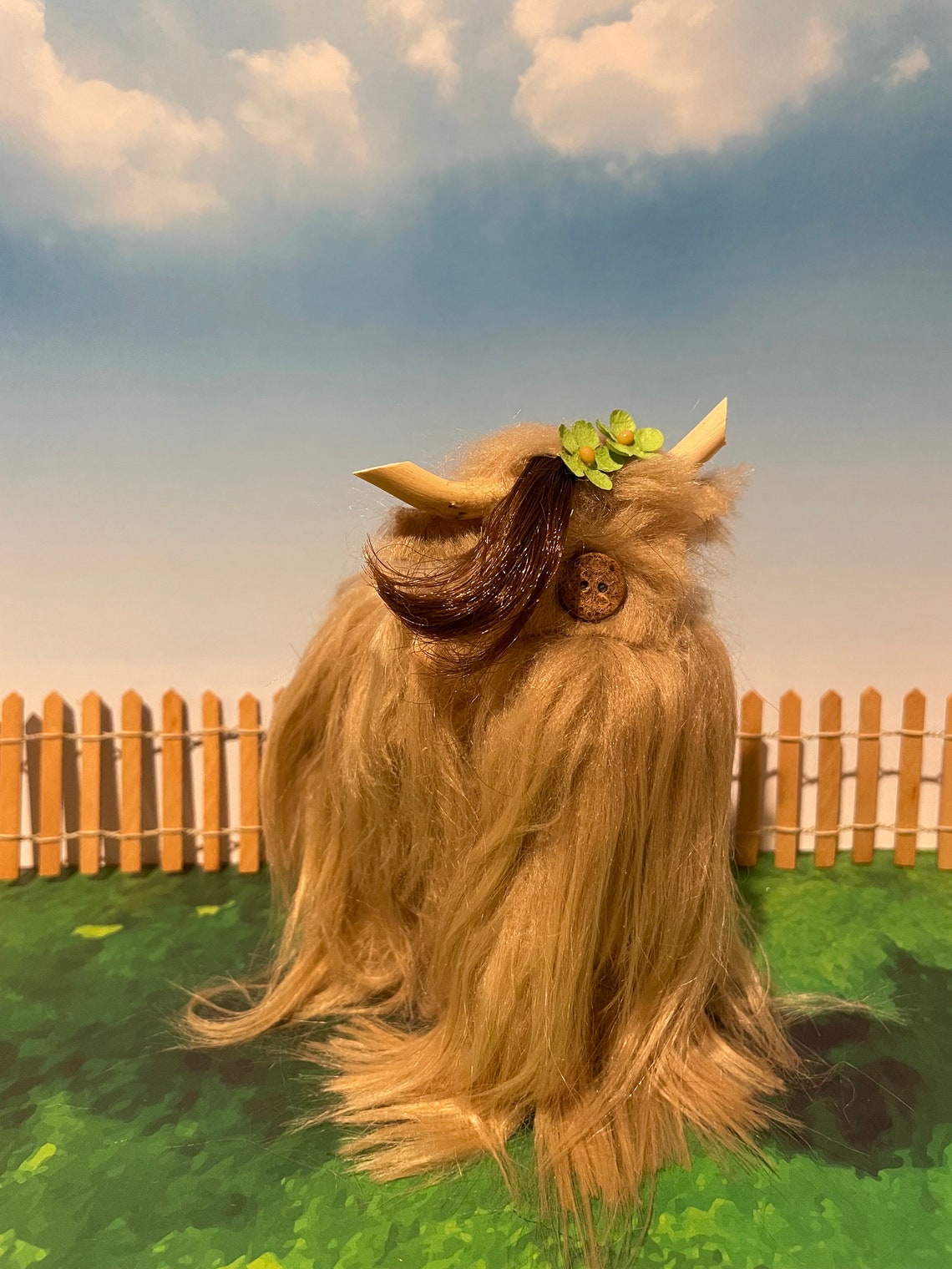 Highland Cow Calf - Long Hair Tan - Etsy