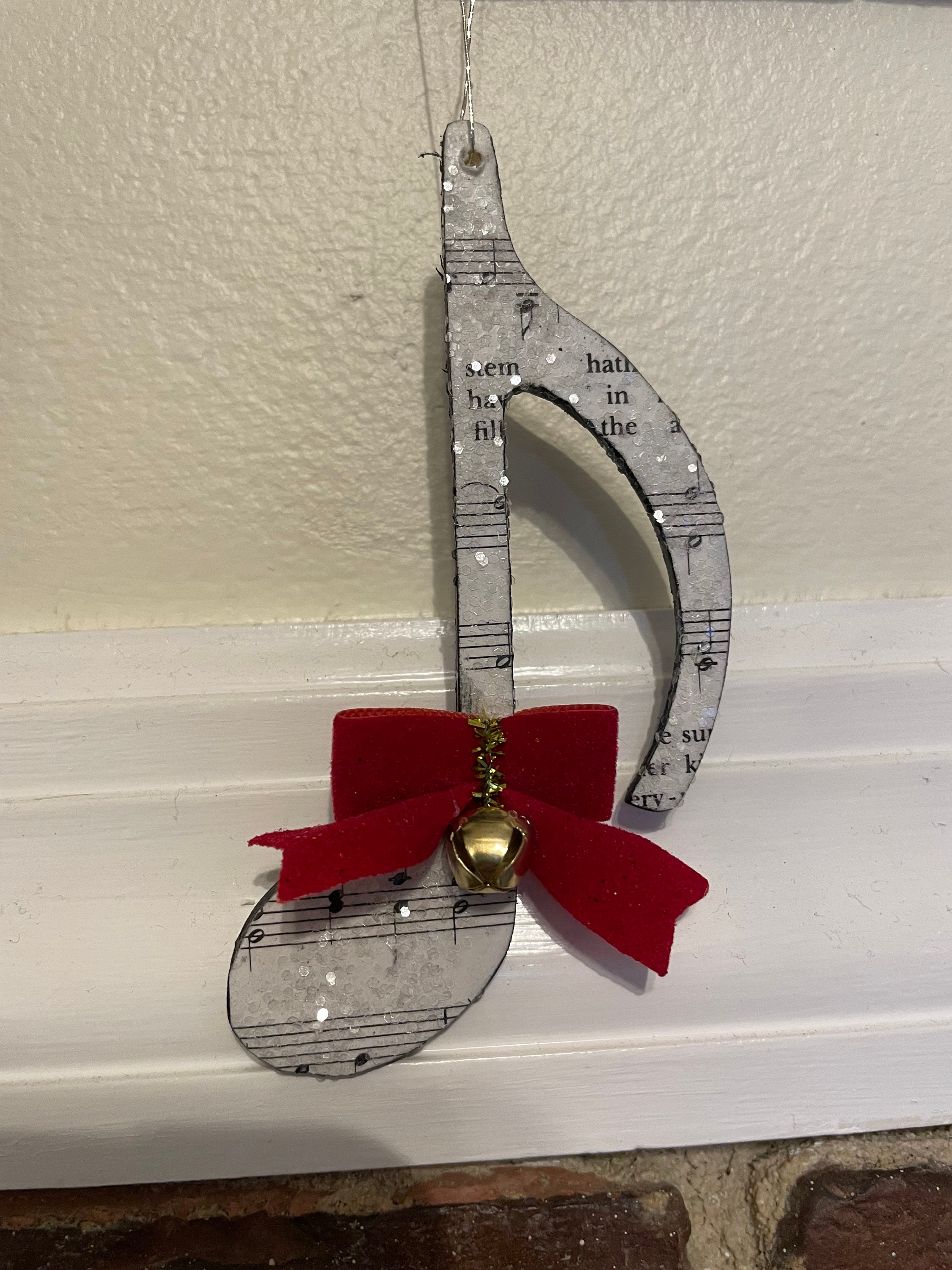 Hymnal Music Note Christmas Ornament - Etsy