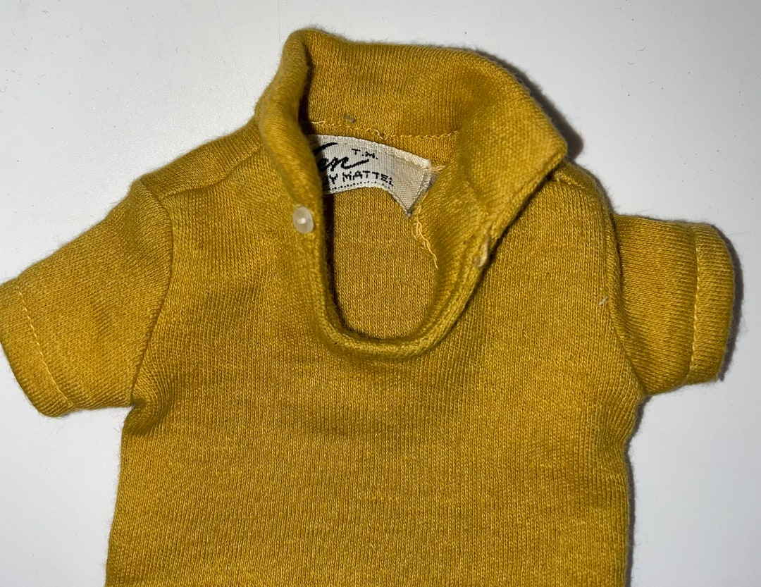 Vintage Ken Mattel Gold Polo Shirt - Etsy