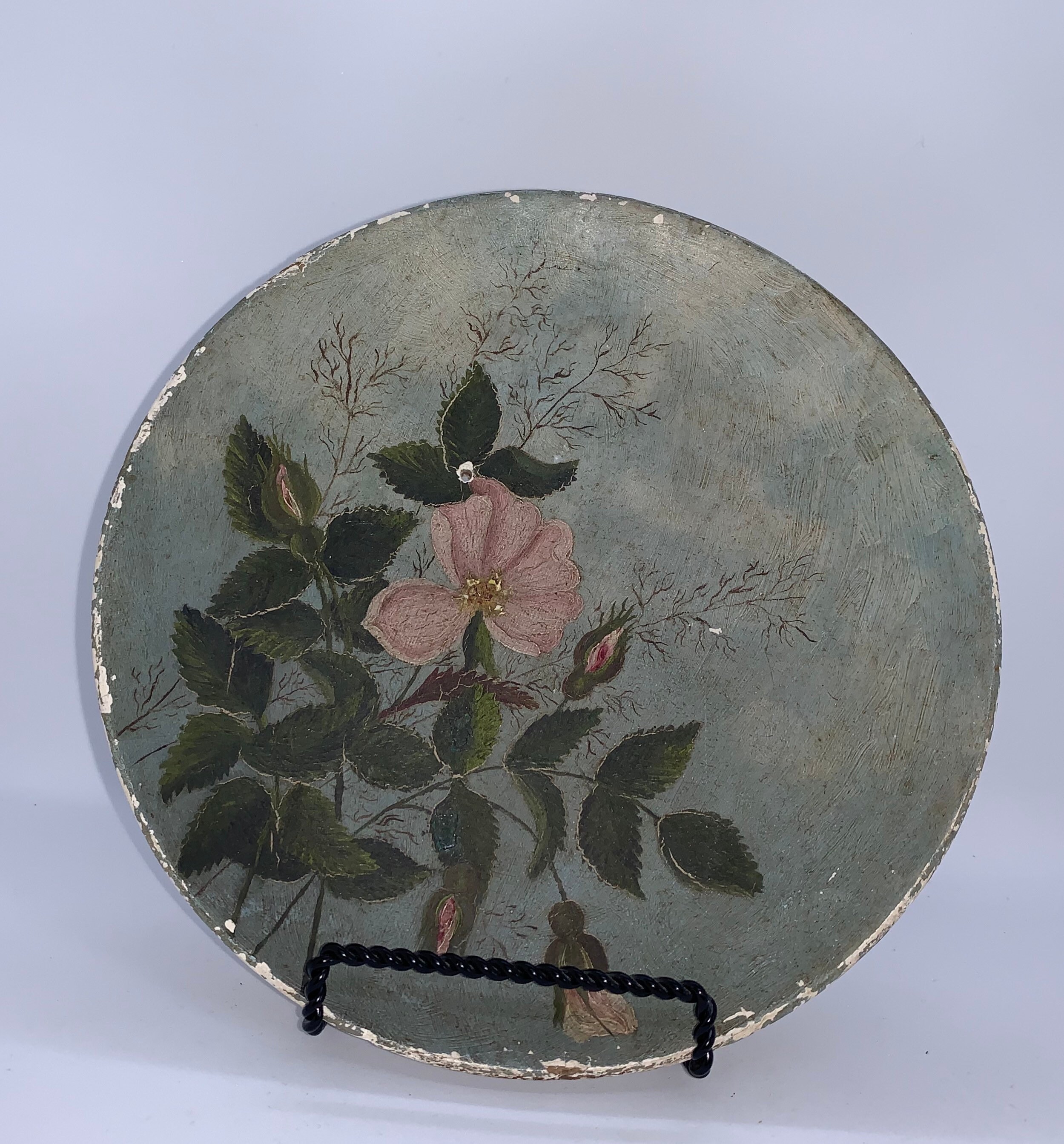 Antique Paper Mache Hand Painted Plate With Roses Circa 1890's - Etsy
