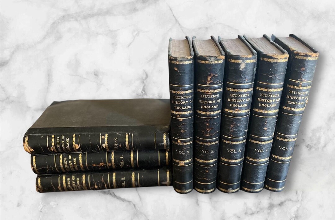 Antique Set of Books, 1826 Hume's History of England, Complete Set 8 ...