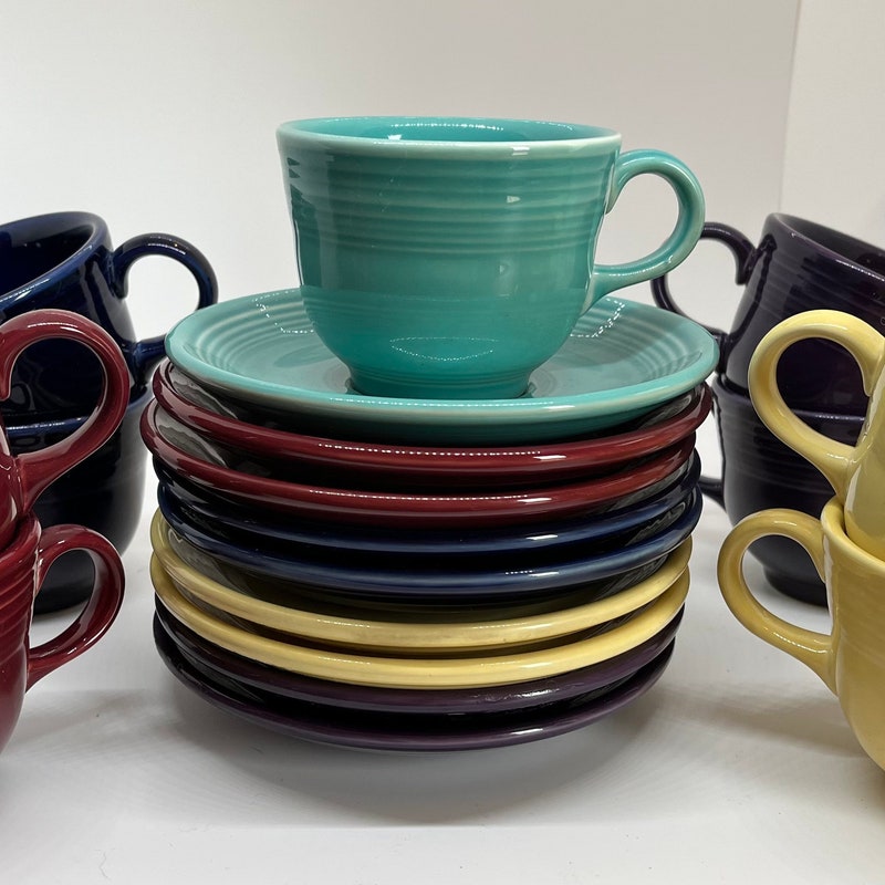 Turquoise Tea Cup - Etsy