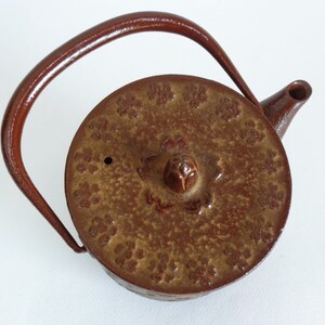 S7136 Cast Iron Tetsubin Kettle Nambu Tekki Bunshudo Brown Teapot,japanese Hand Made Tetsubin ...