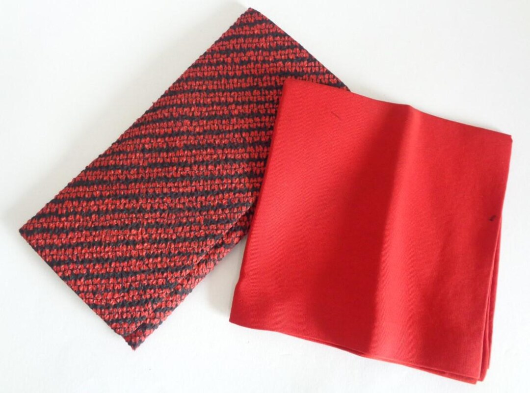 Old Fukusa Silk Cloth With Kaishi-ire Fukusa-basami 2 Compartments ...