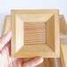 Chataku Coasters Japanese Sawara Cypress Wood Tea Plates Set 5, Hand ...