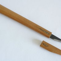 Hand-forged Timber Slick Chisel With Leather Cover – 52100 Carbon Steel ...