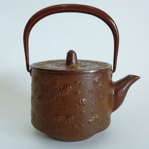 S7136 Cast Iron Tetsubin Kettle Nambu Tekki Bunshudo Brown Teapot,japanese Hand Made Tetsubin ...