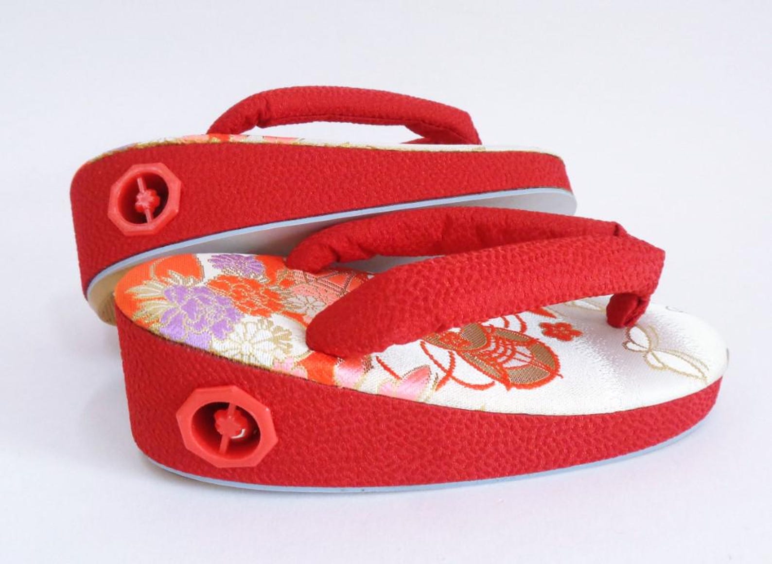 Girl's Zori Sandals (16.5 Cm) & Tabi Socks Japanese Kimono Footwear ...