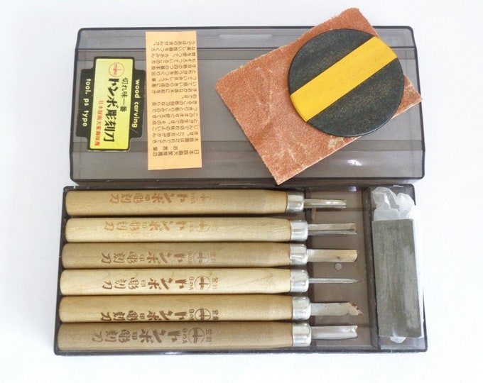 7335 Woodblock Cutting Printing Tools Set Japanese High-quality 6 ...