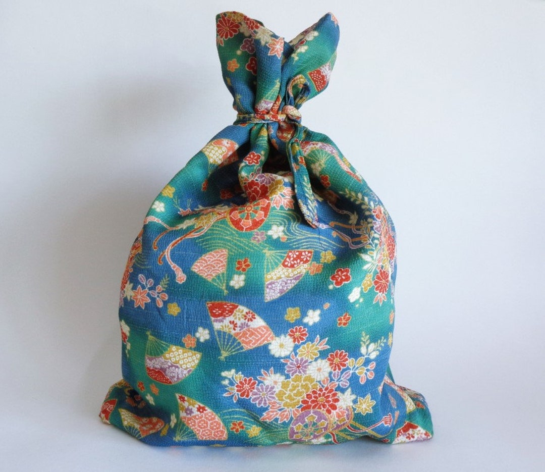 Kinchaku Pouch Drawstring Bag Japanese Art Textile High-quality Woven ...