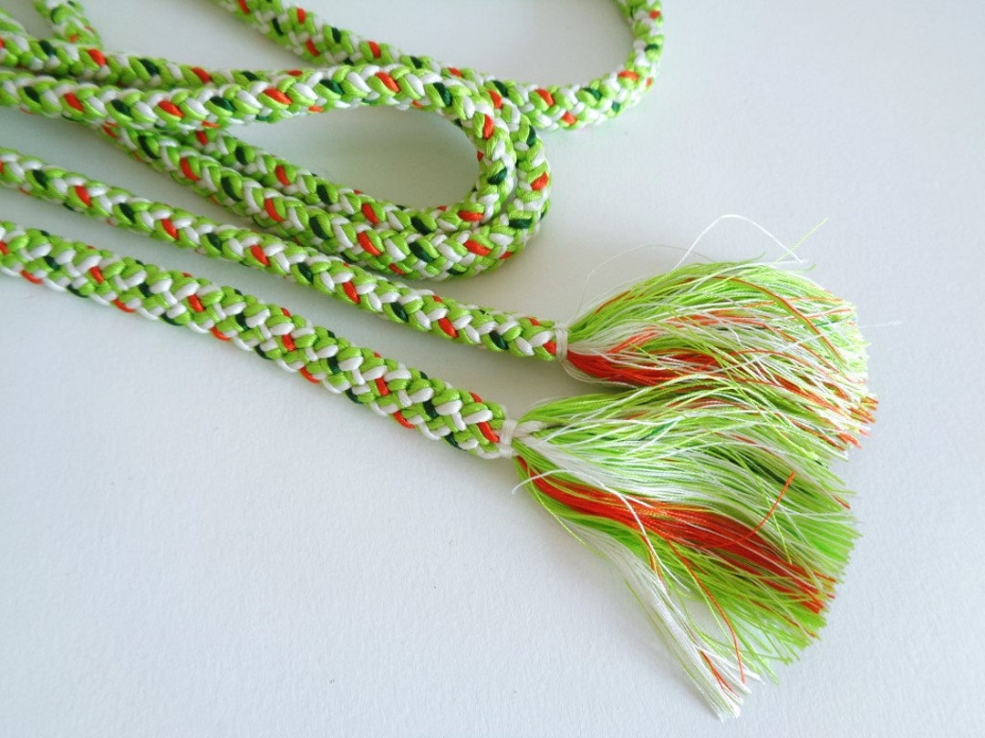 S5243 Obi Jime Cord / Japanese Obi-jime Silk Kimono Cord - Etsy