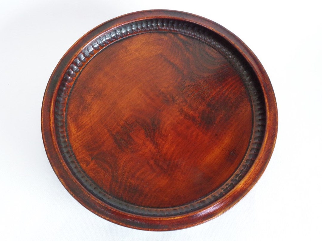 S6928 Japanese Tray Serving Platter Hand Made by Artist ,lacquered ...