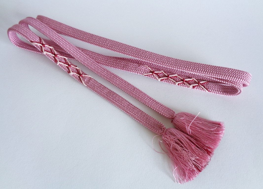S5409 Obi Jime Cord / Japanese Obi-jime Silk Kimono Cord | Etsy