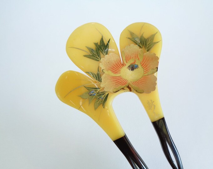 Gray Kanzashi Lapel Stick Pin With Swarovski Silver Night - Etsy