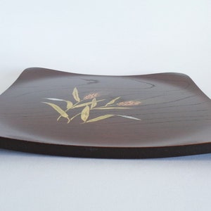 SAKAI Lacquer Craft Sushi Tray/ Japanese High-quality Lacquered Natural ...