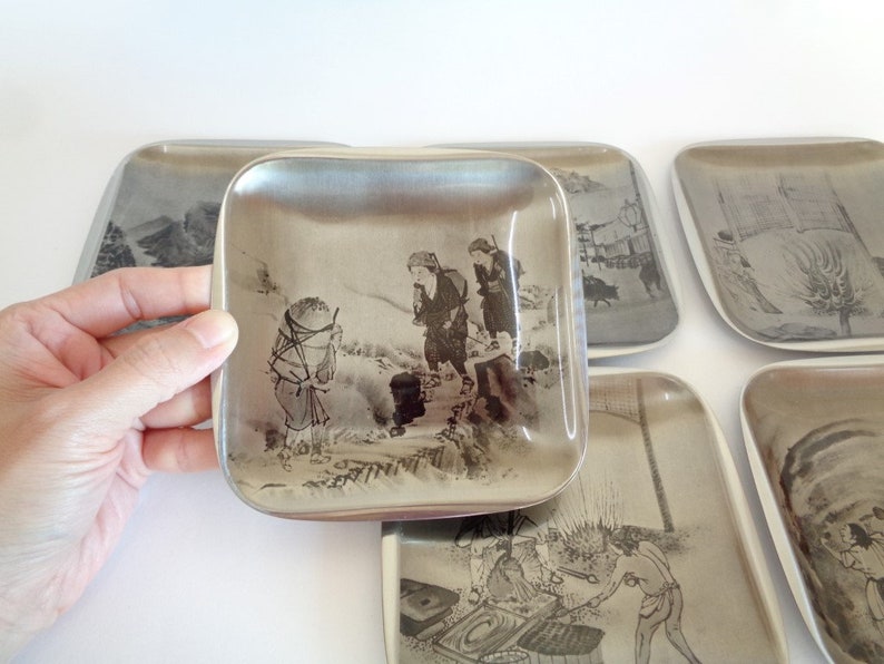 Japanese Stainless Steel 18-8 Dessert Plates With Japan | Etsy