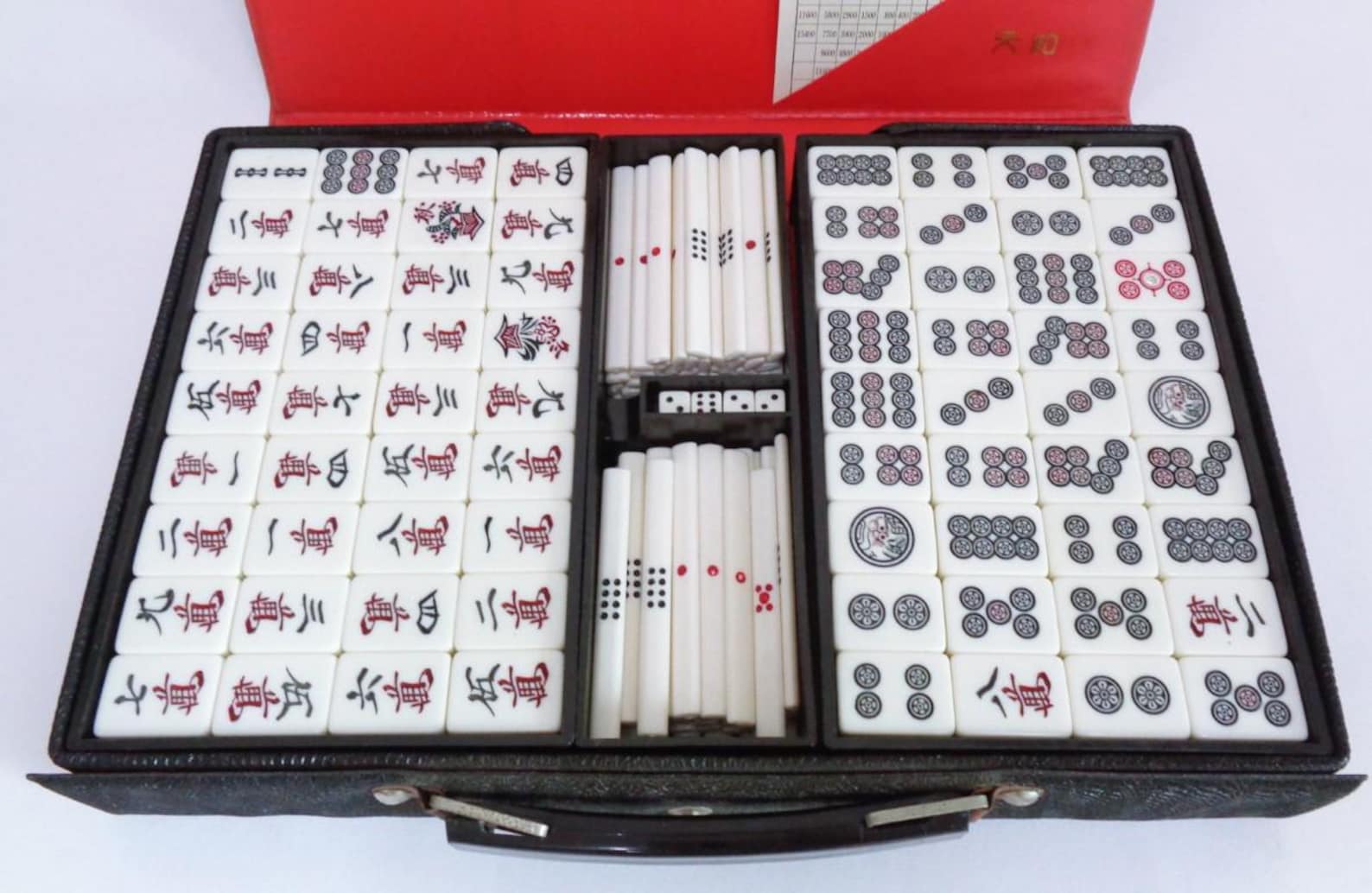 Mahjong Set, Vintage Japanese Riichi Mah-jong Full Kit in Case, "time ...