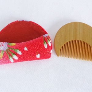 S7480 Geisha Hair Comb Japanese Kimono Comb With Chirimen - Etsy