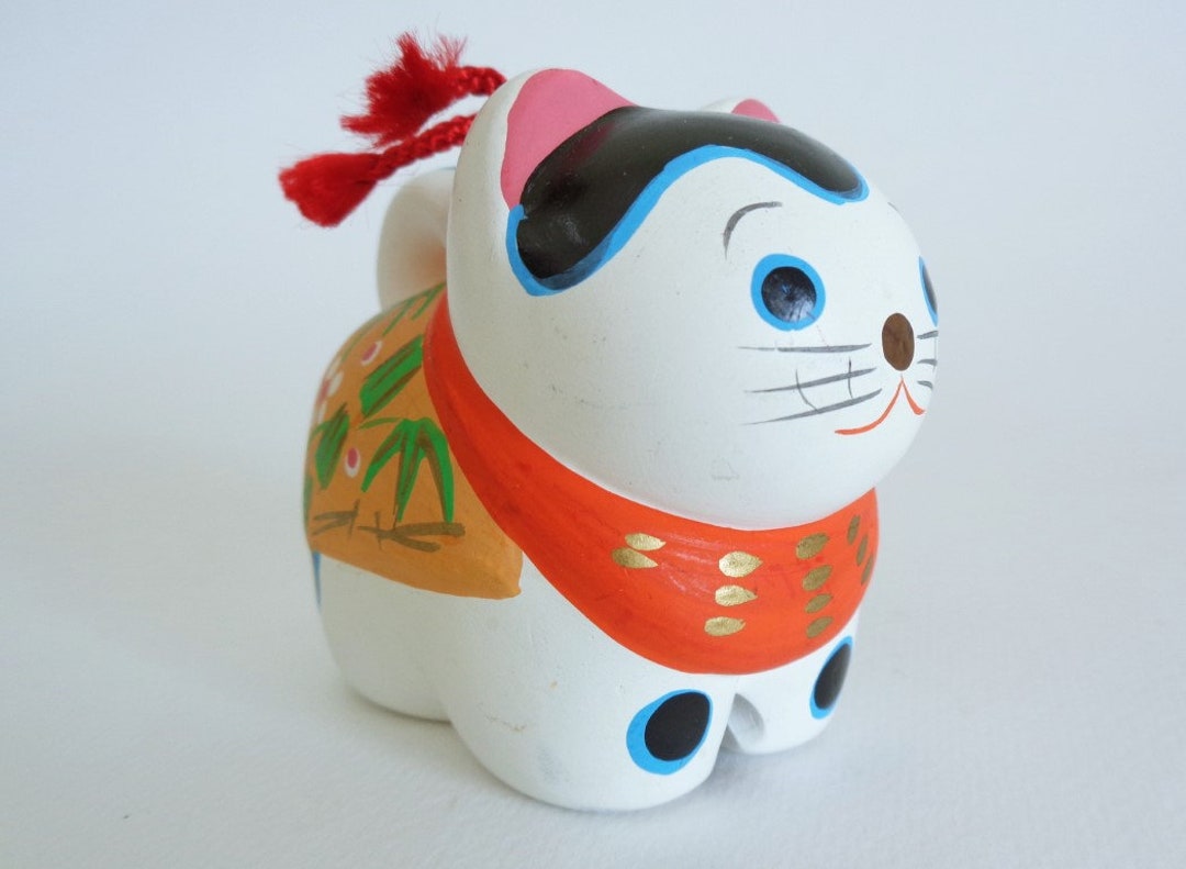 Dorei Bell Inu Hariko Dog Japanese Clay Bell Okimono Ornament,boxed ...