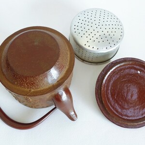 S7136 Cast Iron Tetsubin Kettle Nambu Tekki Bunshudo Brown Teapot,japanese Hand Made Tetsubin ...