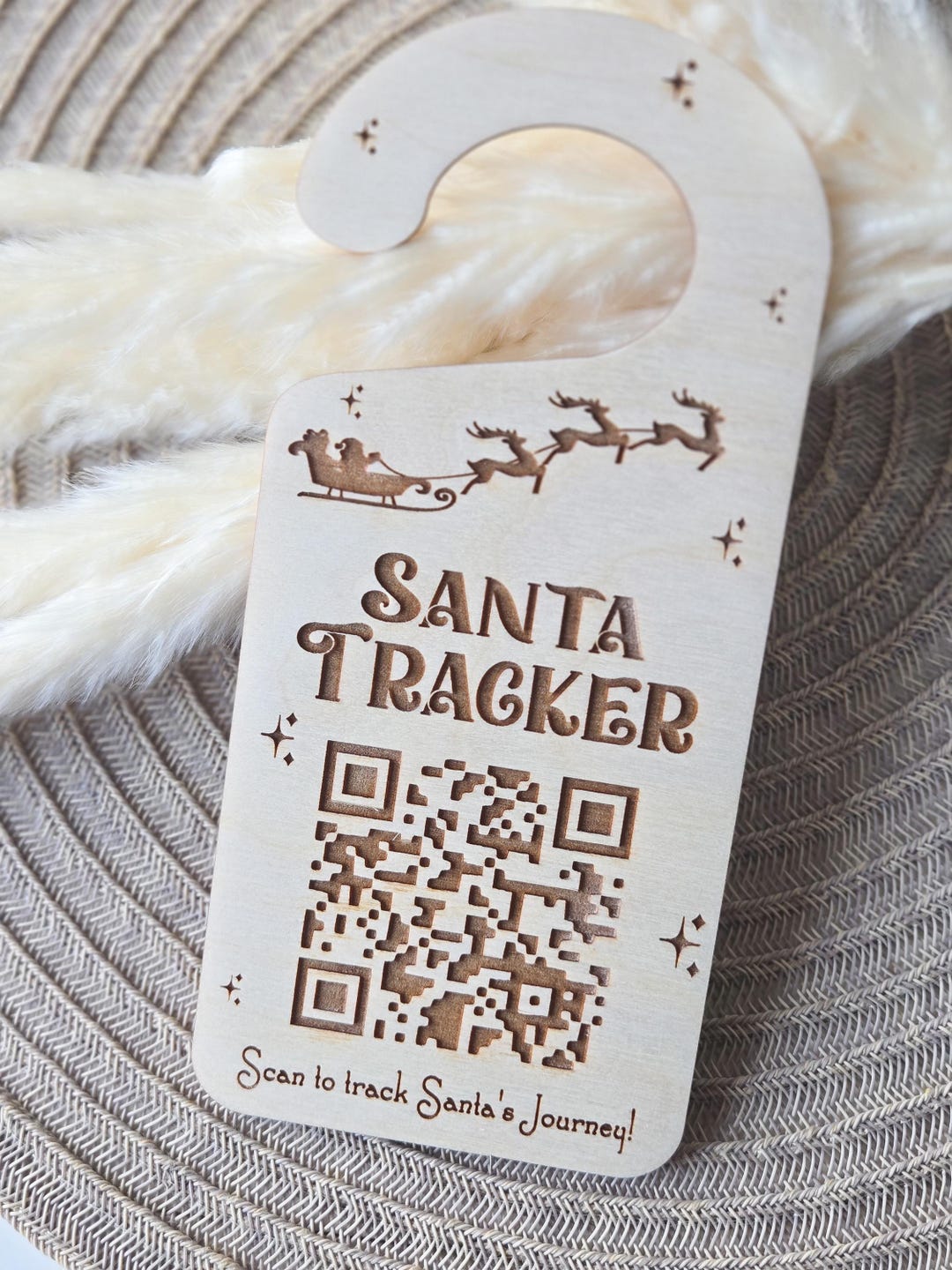 Christmas Santa Tracker Laser Cut, Christmas, Scan to Track Santa - Etsy