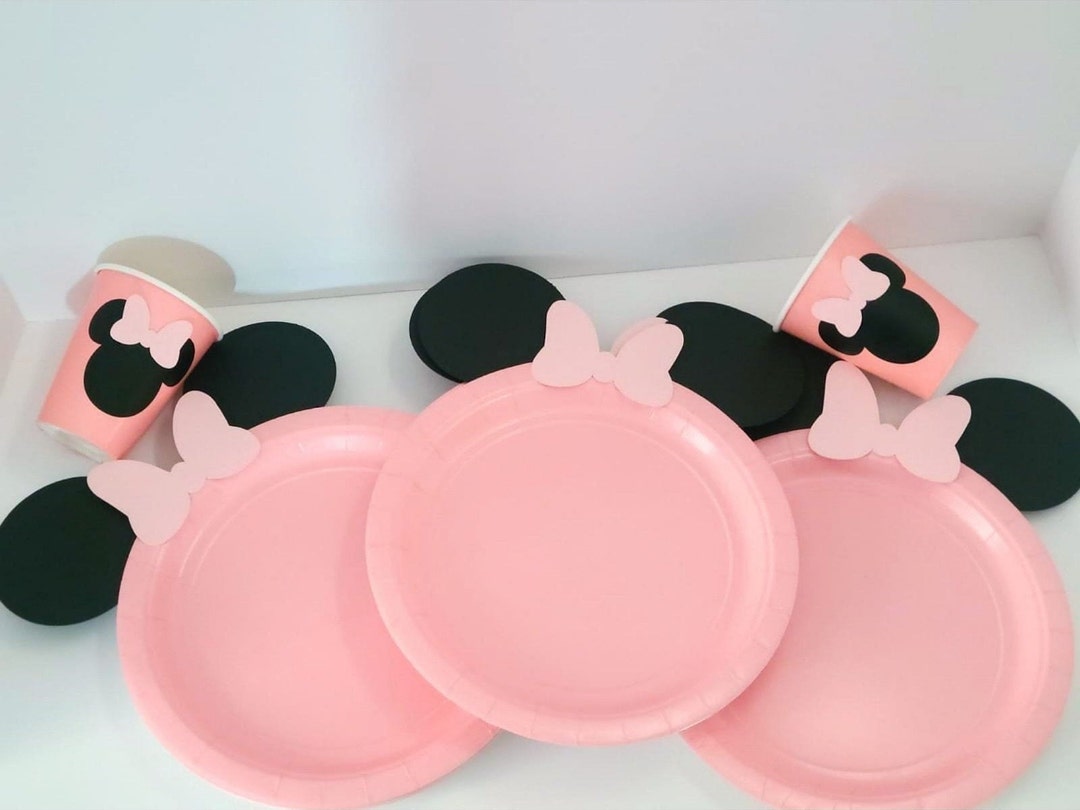 Minnie Mouse Plates With Cups - Etsy