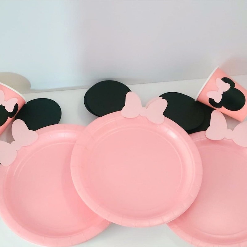 Minnie Mouse Plate - Etsy