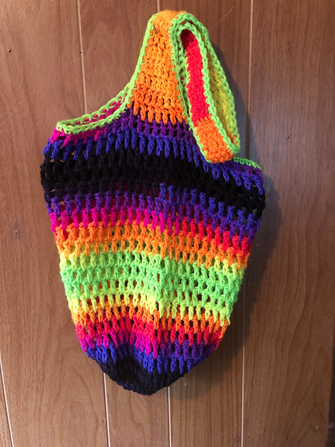 Neon Market Bag - Etsy