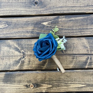 Navy Rose Bridal Bouquet Navy Rose Bridesmaid Bouquet | Etsy