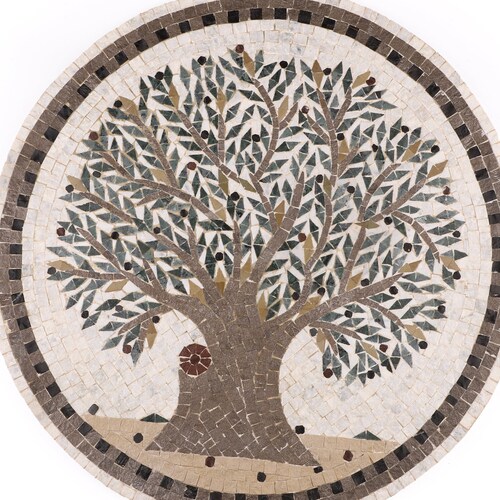 Olive Tree Backsplash Marble Mosaic Tiles. Handcrafted - Etsy