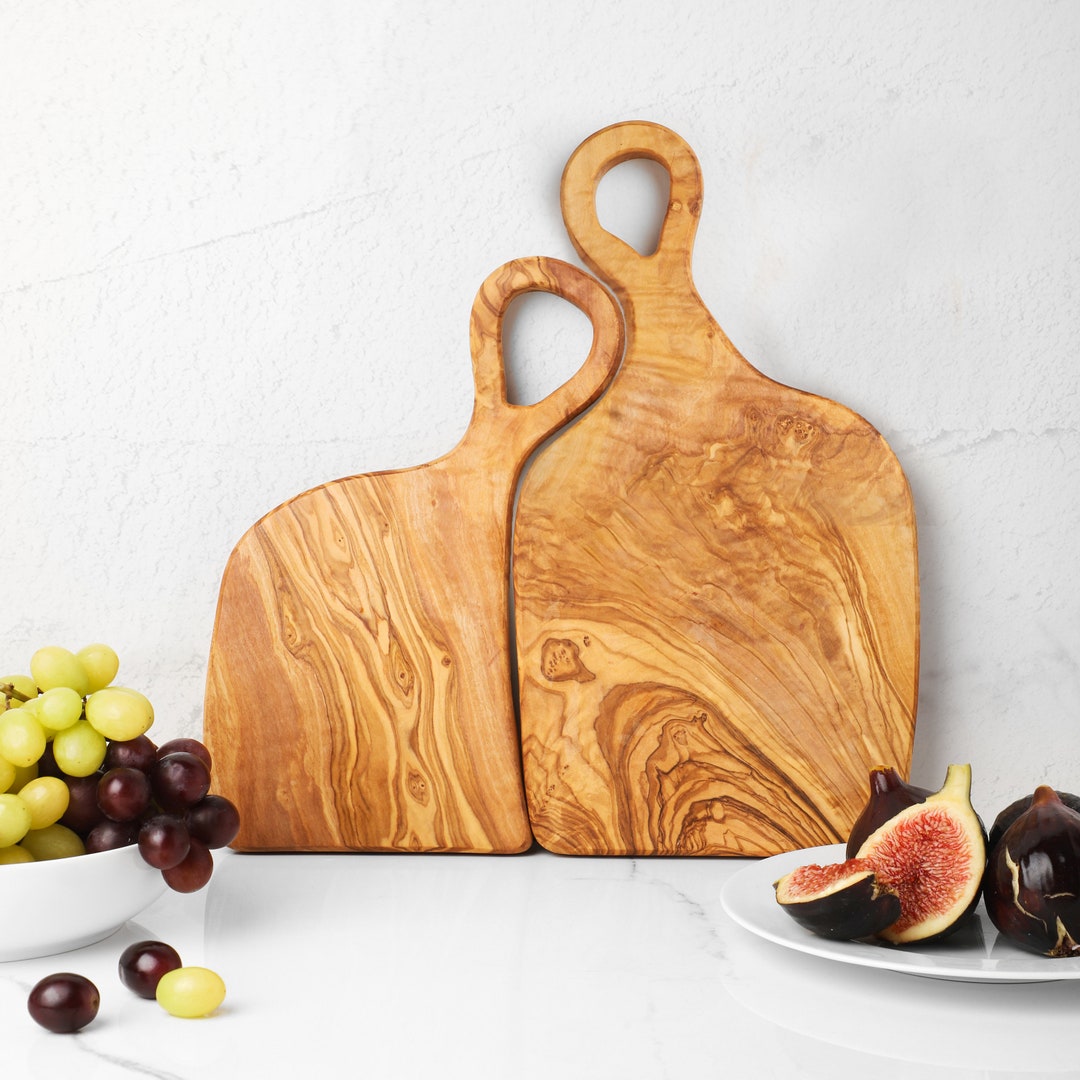Artisraw Twin Olive Wood Cutting Boards Set of 2 Handmade Chopping ...