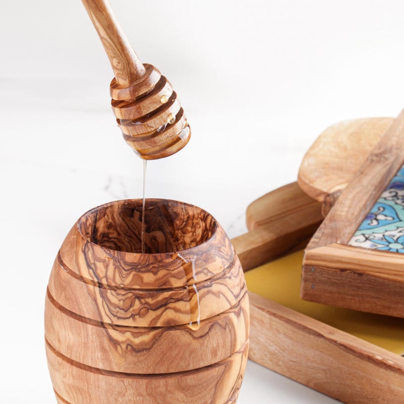 Wooden Honey Pot - Etsy