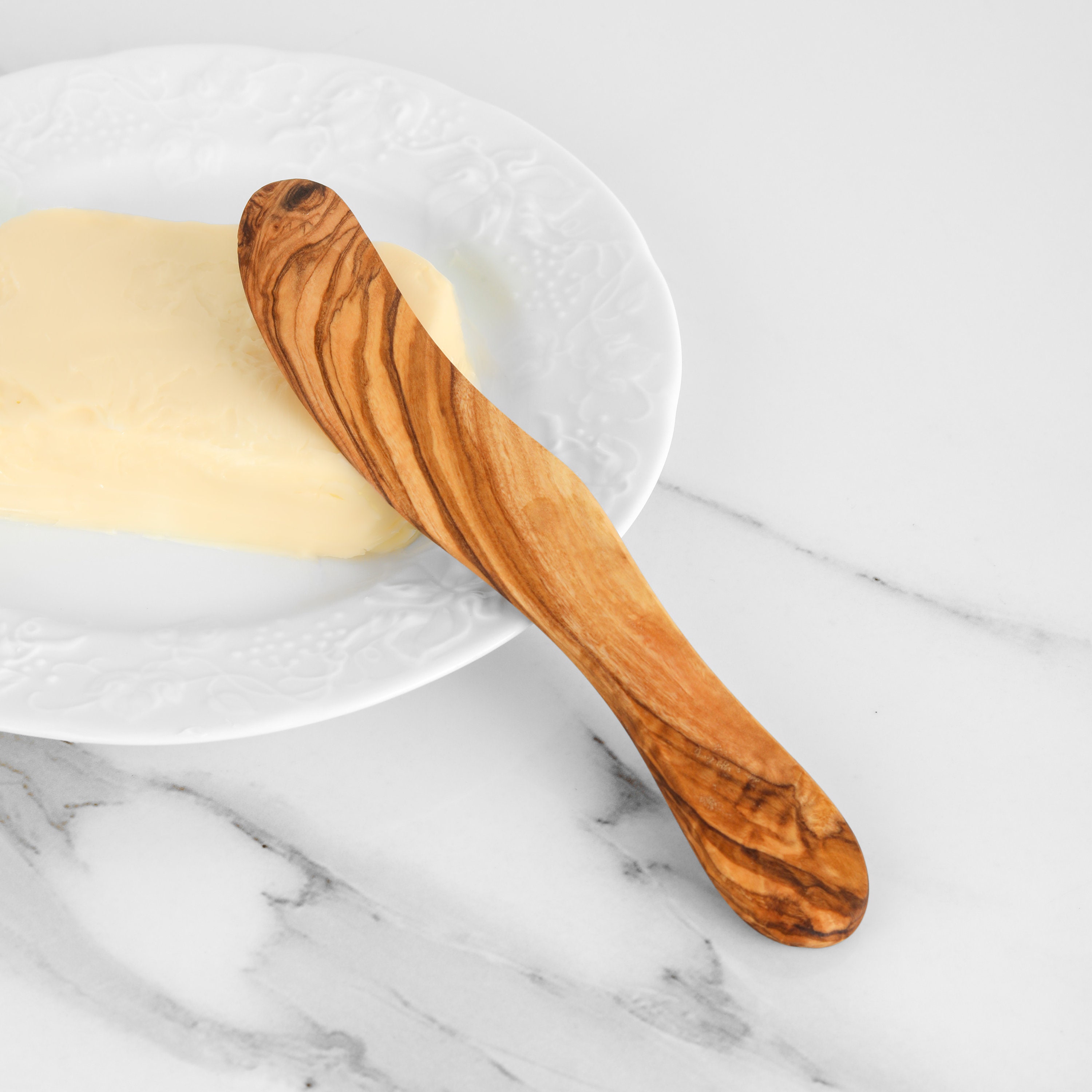Handmade Olive Wood Butter Knife: Engraved Wooden Spreader - Etsy