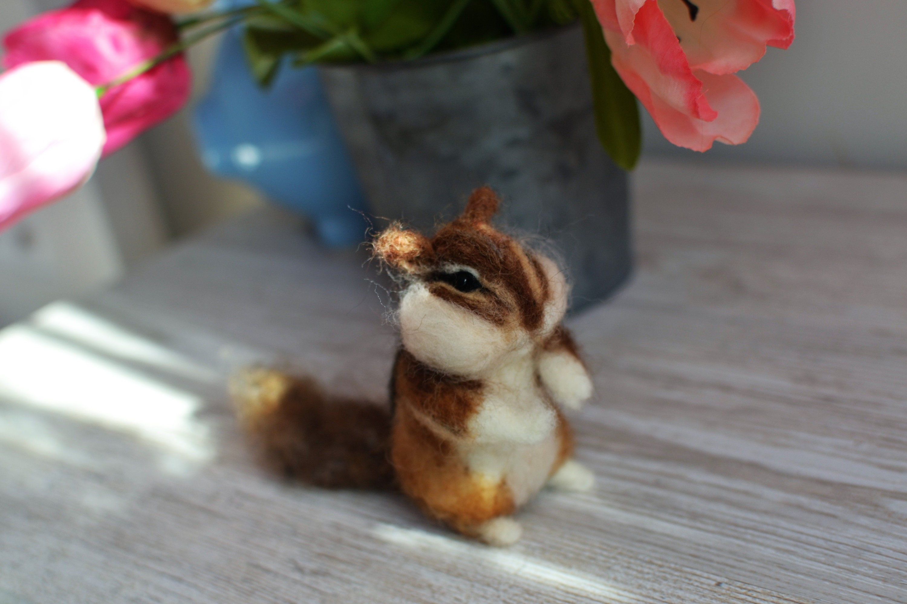 Needle Felted Chipmunk Needle Felted Animals, Realistic Animals Animals ...