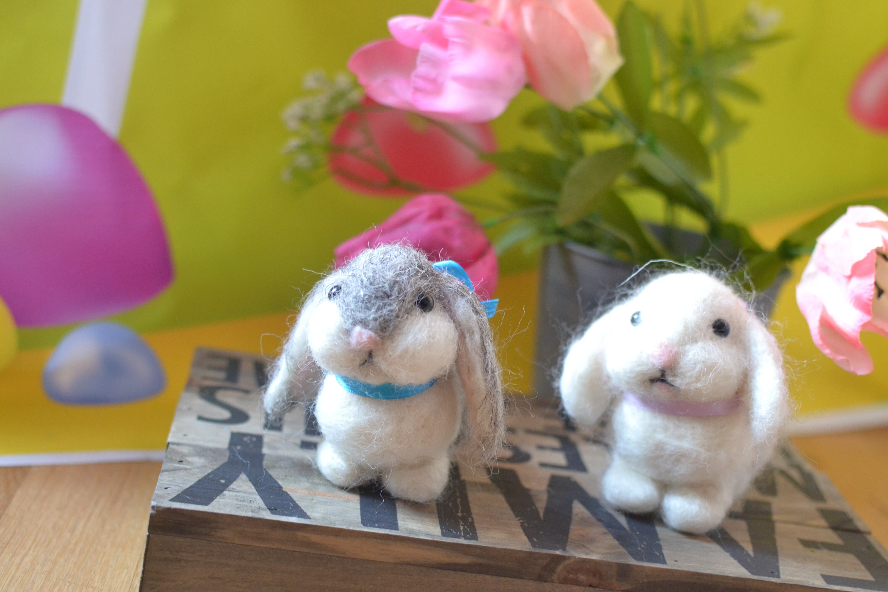 Needle Felted Bunny Easter Bunny. Needle Felted Rabbit. White | Etsy