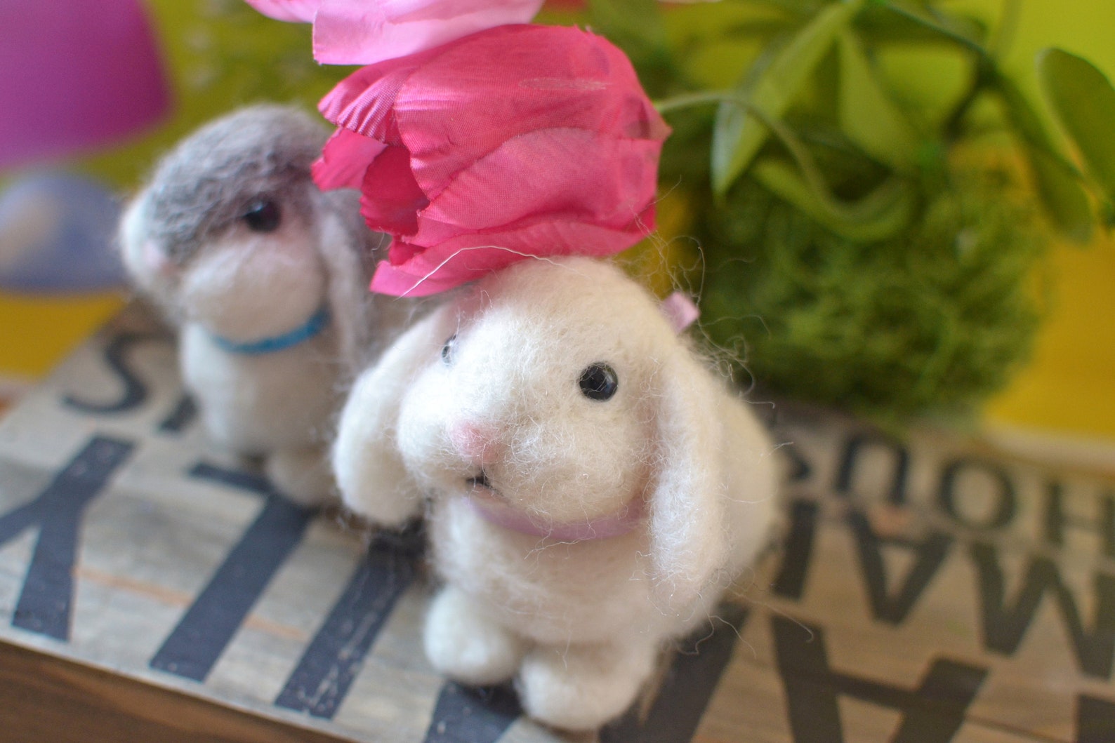 Needle Felted Bunny Easter Bunny. Needle Felted Rabbit. White | Etsy