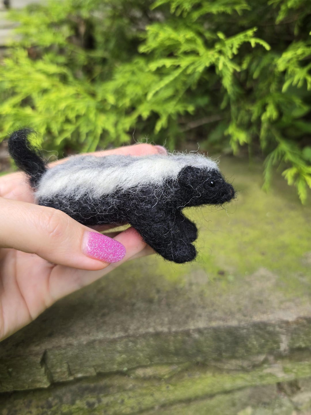 Honey Badger. Felted Honey Badger Animal. Honey Badger Gift. Christmas ...