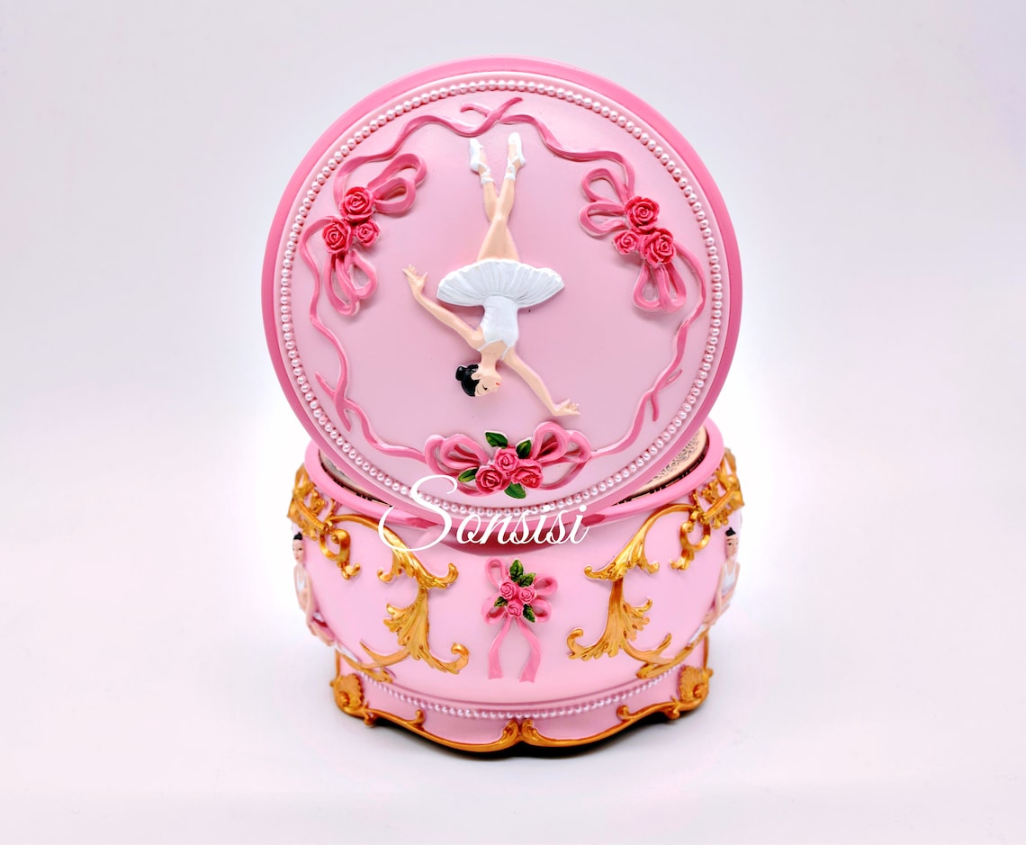 Personalized Ballerina Girl Mechanism Rotate Music Box With - Etsy