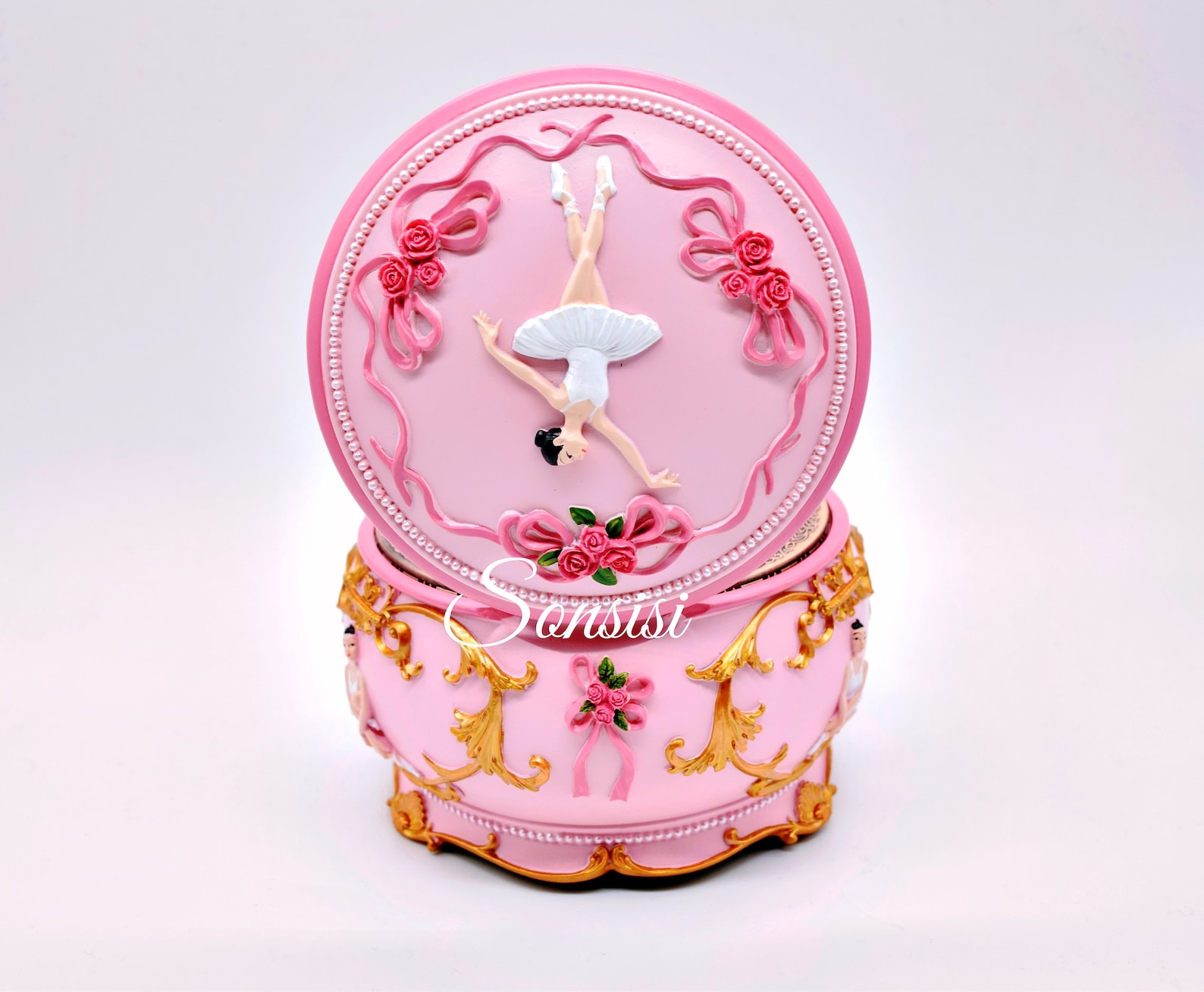 Personalized Ballerina Girl, Mechanism Rotate Music Box With Colorful ...