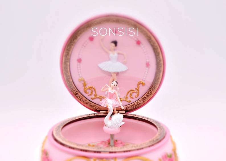 Personalized Ballerina Girl, Mechanism Rotate Music Box With Colorful ...