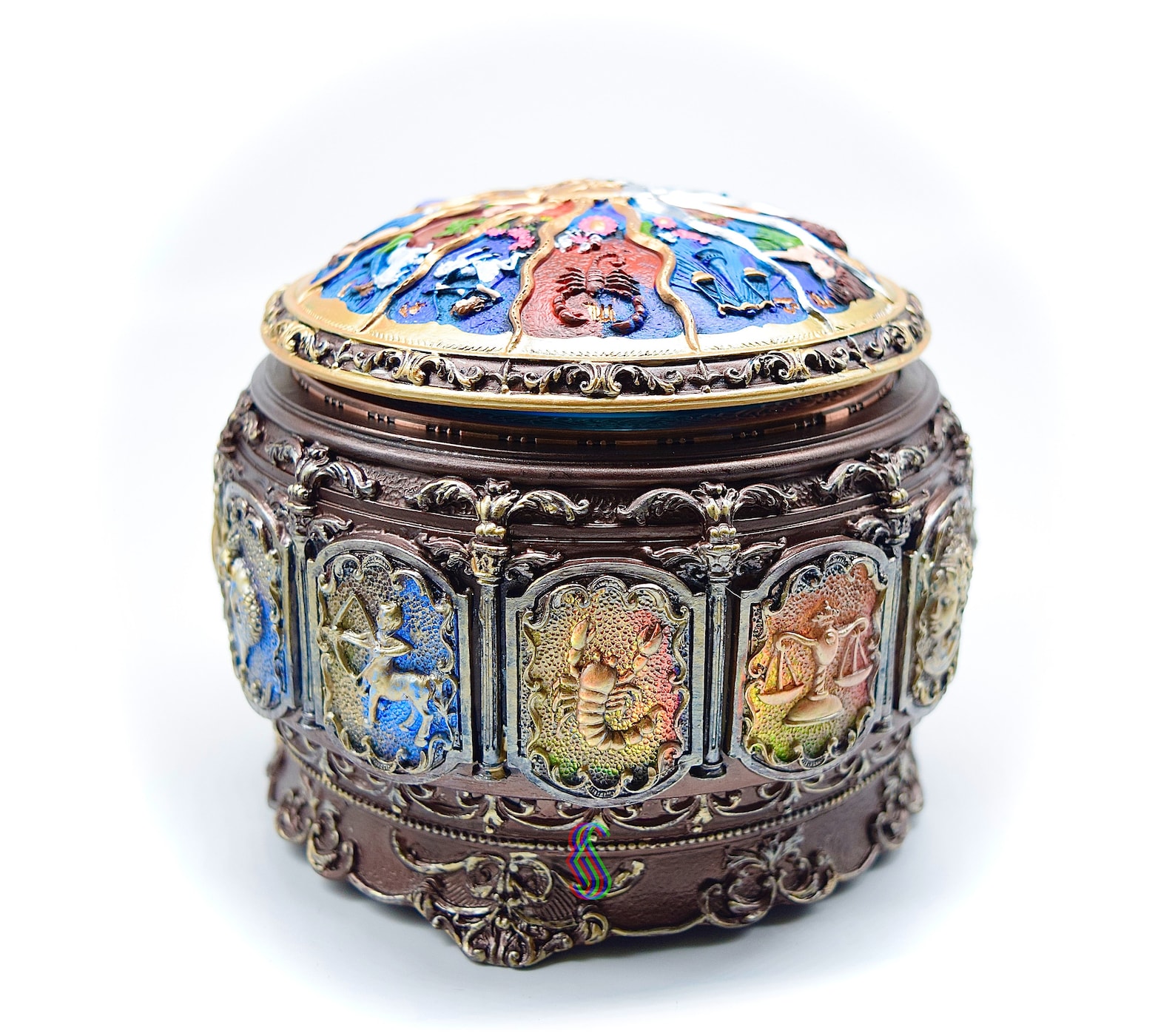 Personalized Vintage Music Box With Constellations Rotating - Etsy