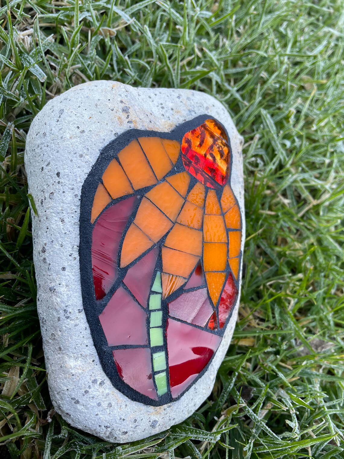Coneflower Mosaic Rock - Etsy
