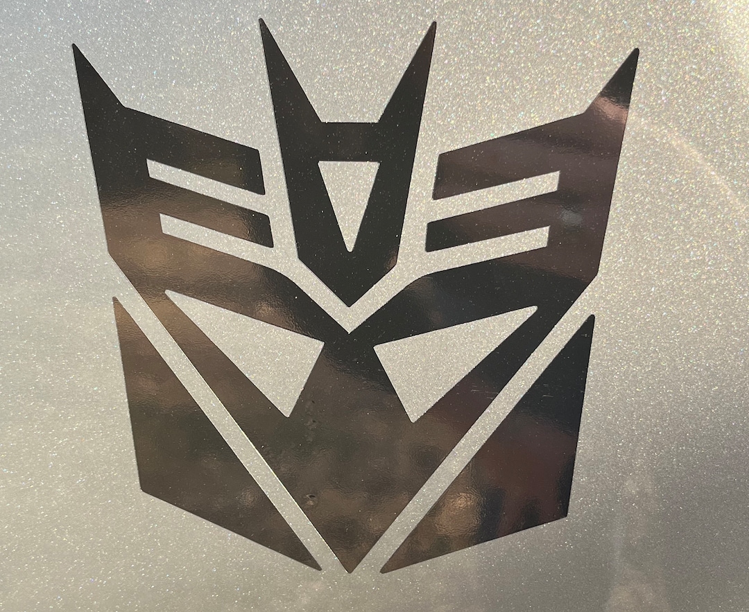 Decepticon Decal 5 in X 5 in Vinyl Sticker - Etsy