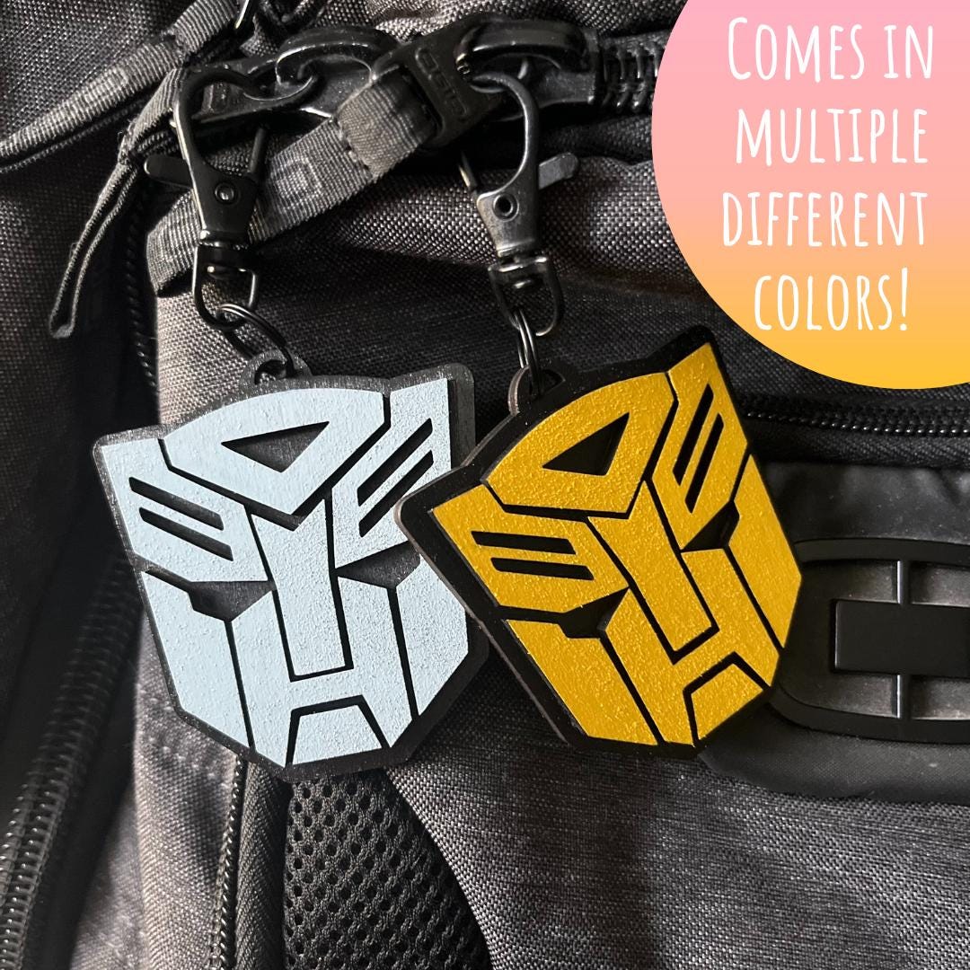 Autobot Emblem Keychain, Zipper Pull, Bag Charm, Tag, Party Favor, Gift ...