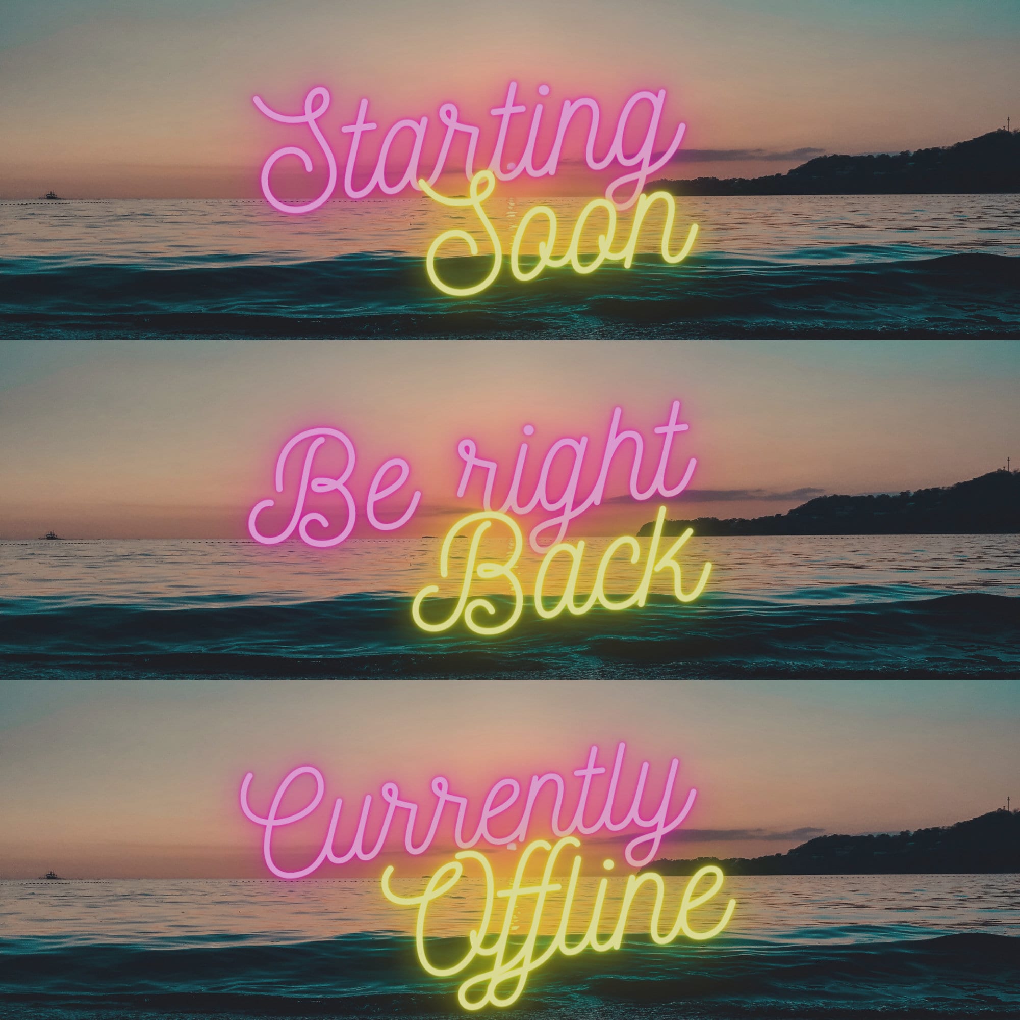 Stream Overlay Package for Twitch Tropical beach Theme | Etsy