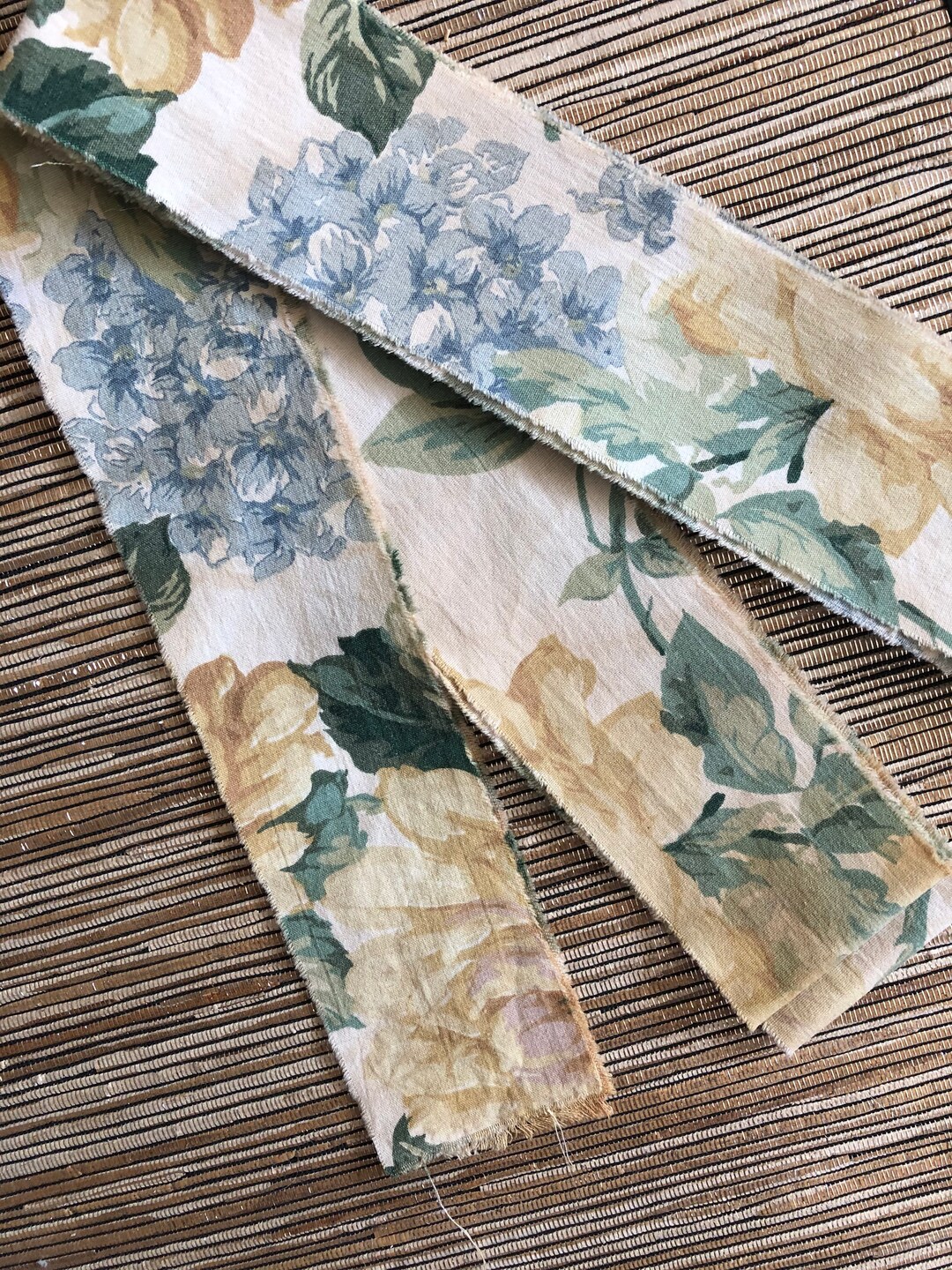 Shabby Chic Hand Torn Tea Dyed Fabric Ribbon Limited Quantity - Etsy