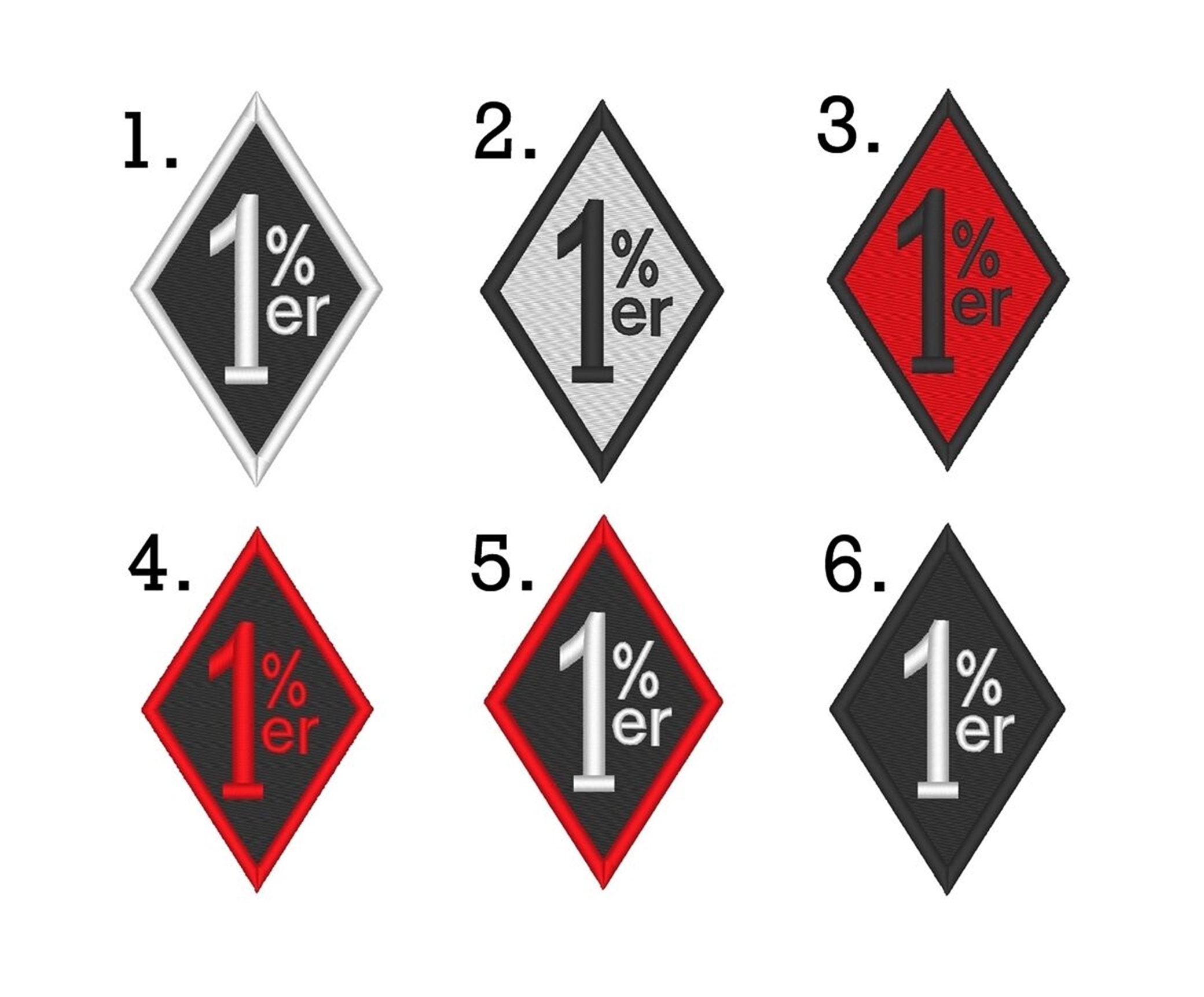 Custom Embroidered 1% ER Diamond Motorcycle Biker Club Group | Etsy